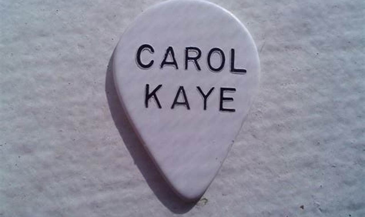 Unveiling the Secrets of Carol Kaye's Legendary Guitar Picks