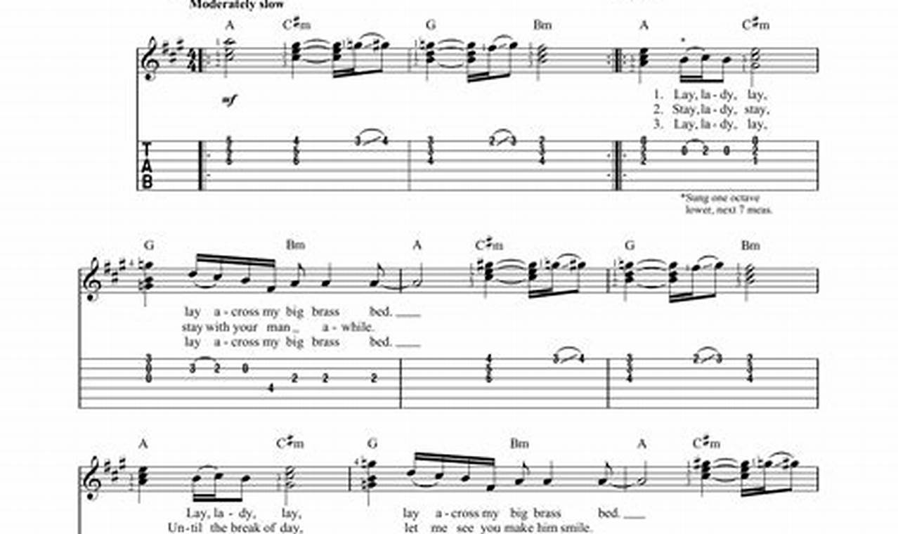 Discover the Secrets of "Lay Lady Lay" Guitar Tab: A Journey to ...