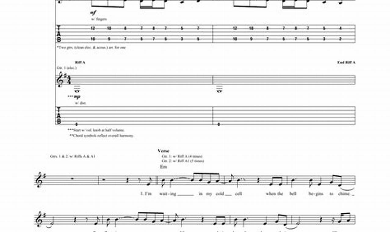 Unlock the Secrets of "Hallowed Be Thy Name" Guitar Tab: A Journey of ...