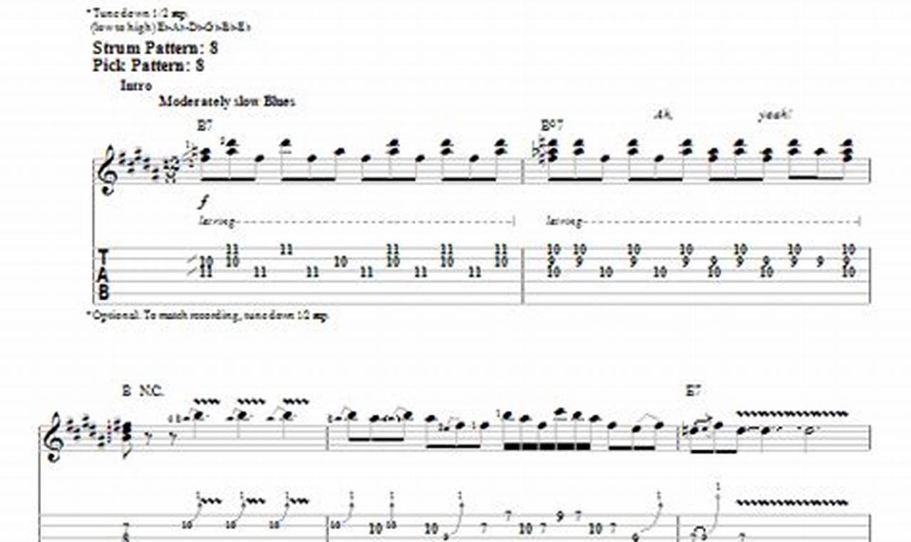 Unveiling the Secrets of the "Red House" Guitar Tab: A Journey to Mastery