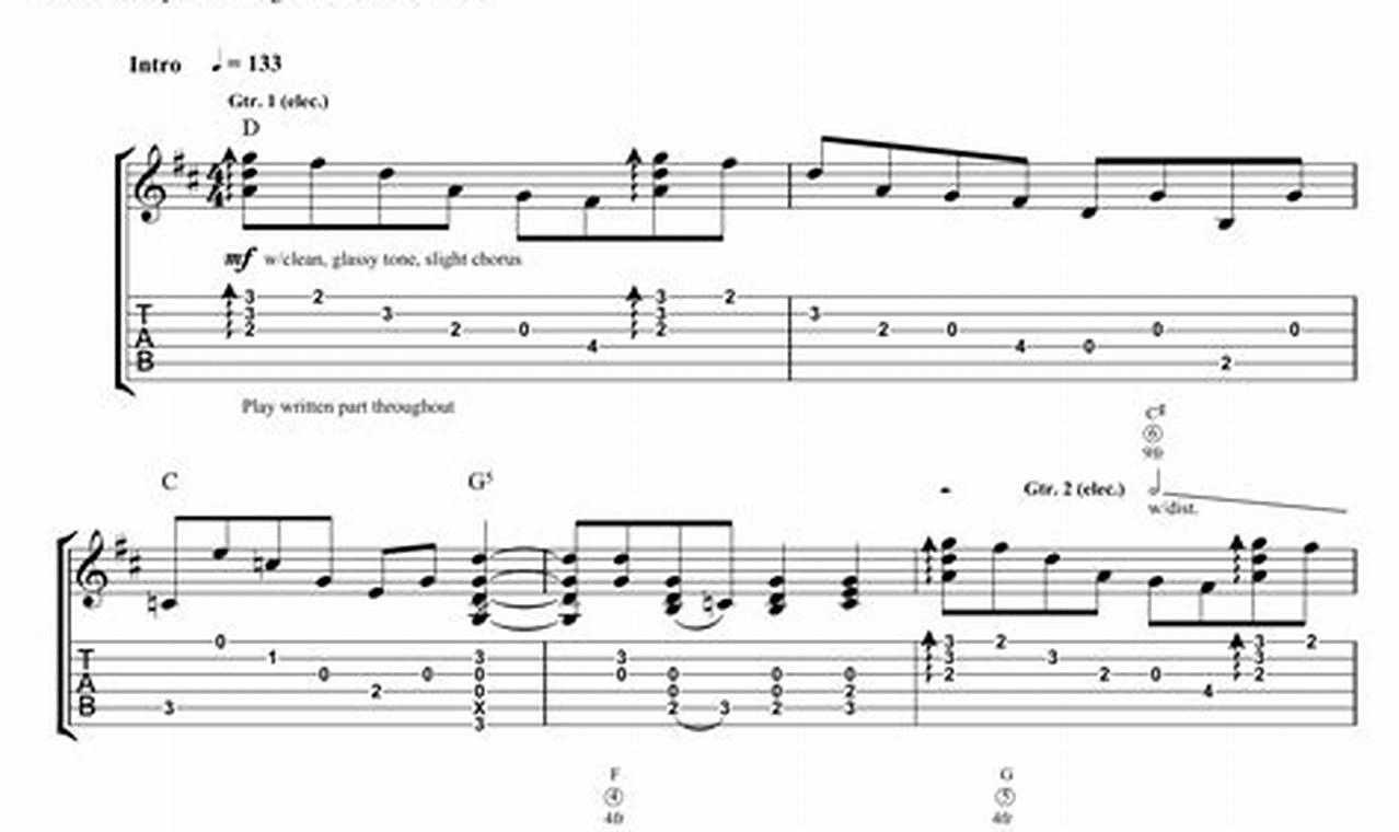 Fall To Pieces Guitar Tab