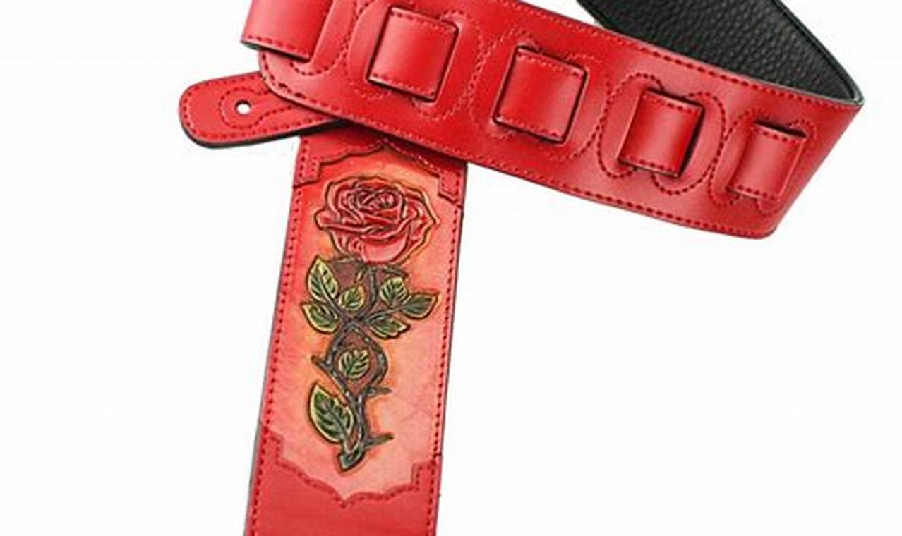 Unleash the Power of Red Bottom Guitar Straps: Discover Comfort, Style ...