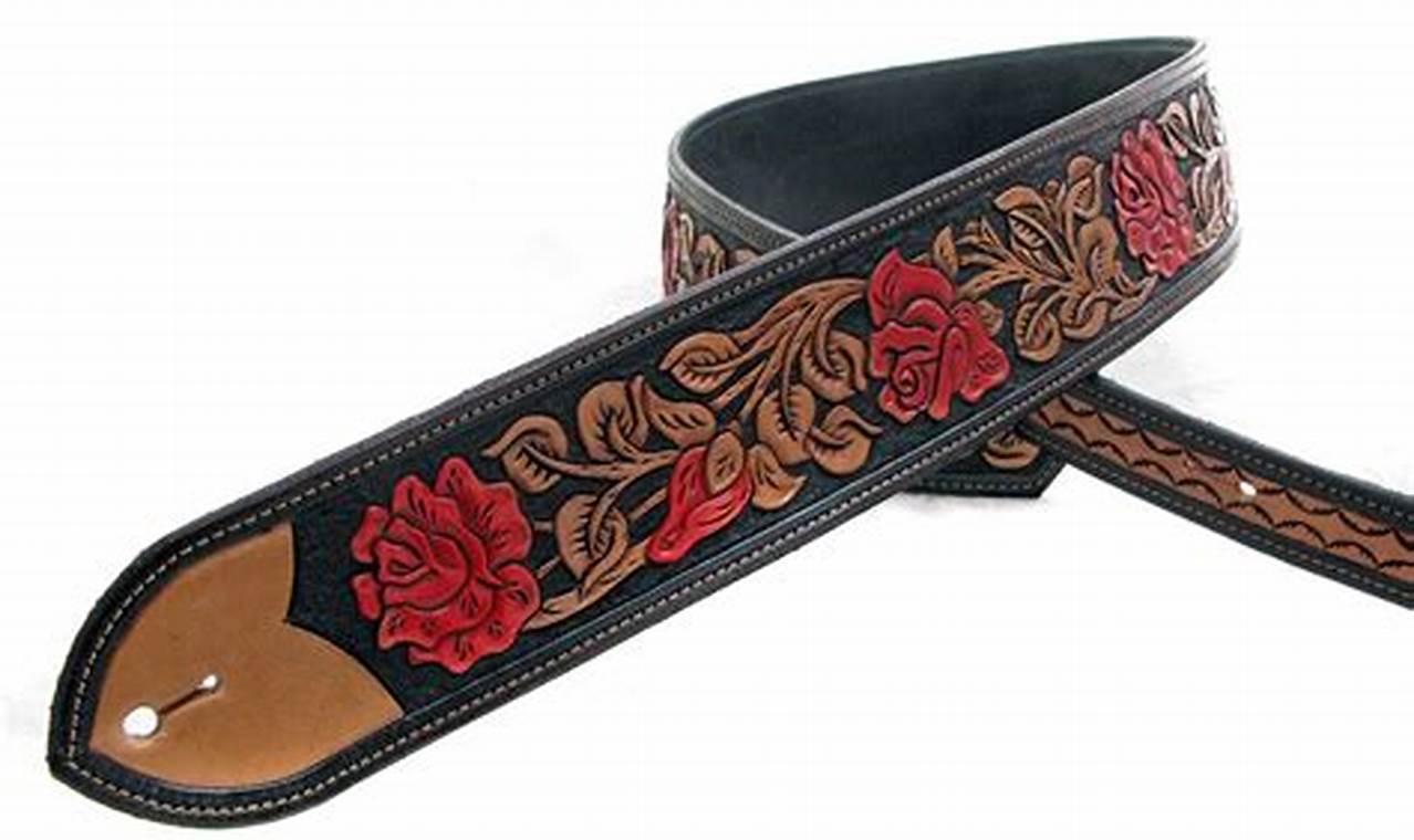 Unveiling the Enchanting World of Guitar Straps with Roses: A Journey ...