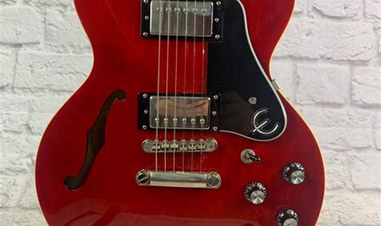 Unveiling the Heart of Rock: Epiphone Red Electric Guitars