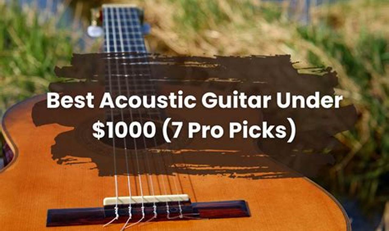 Unveiling the "Best Acoustic Guitar Under $1000": A Journey of ...
