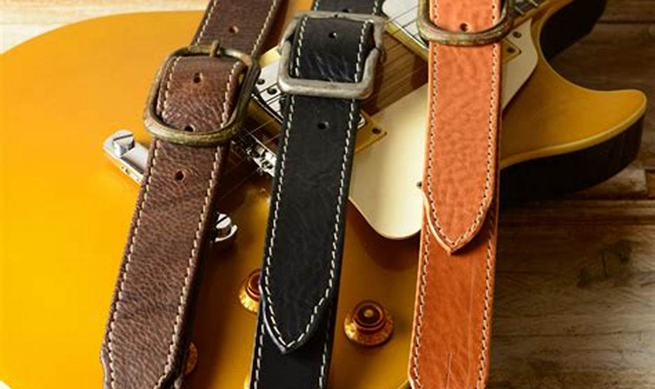 Uncover the Secrets of Leather Guitar Straps with Buckles