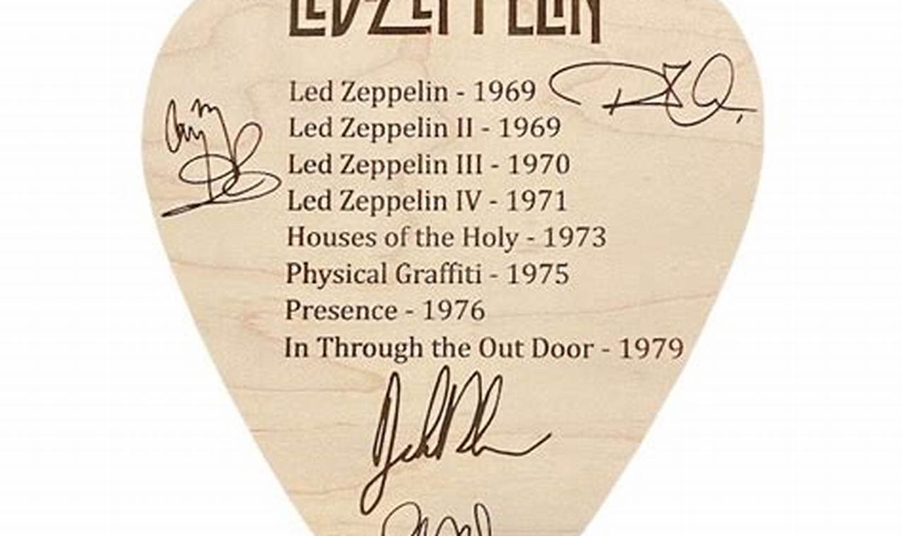 Unveiling the Secrets of Led Zeppelin's Iconic Guitar Picks