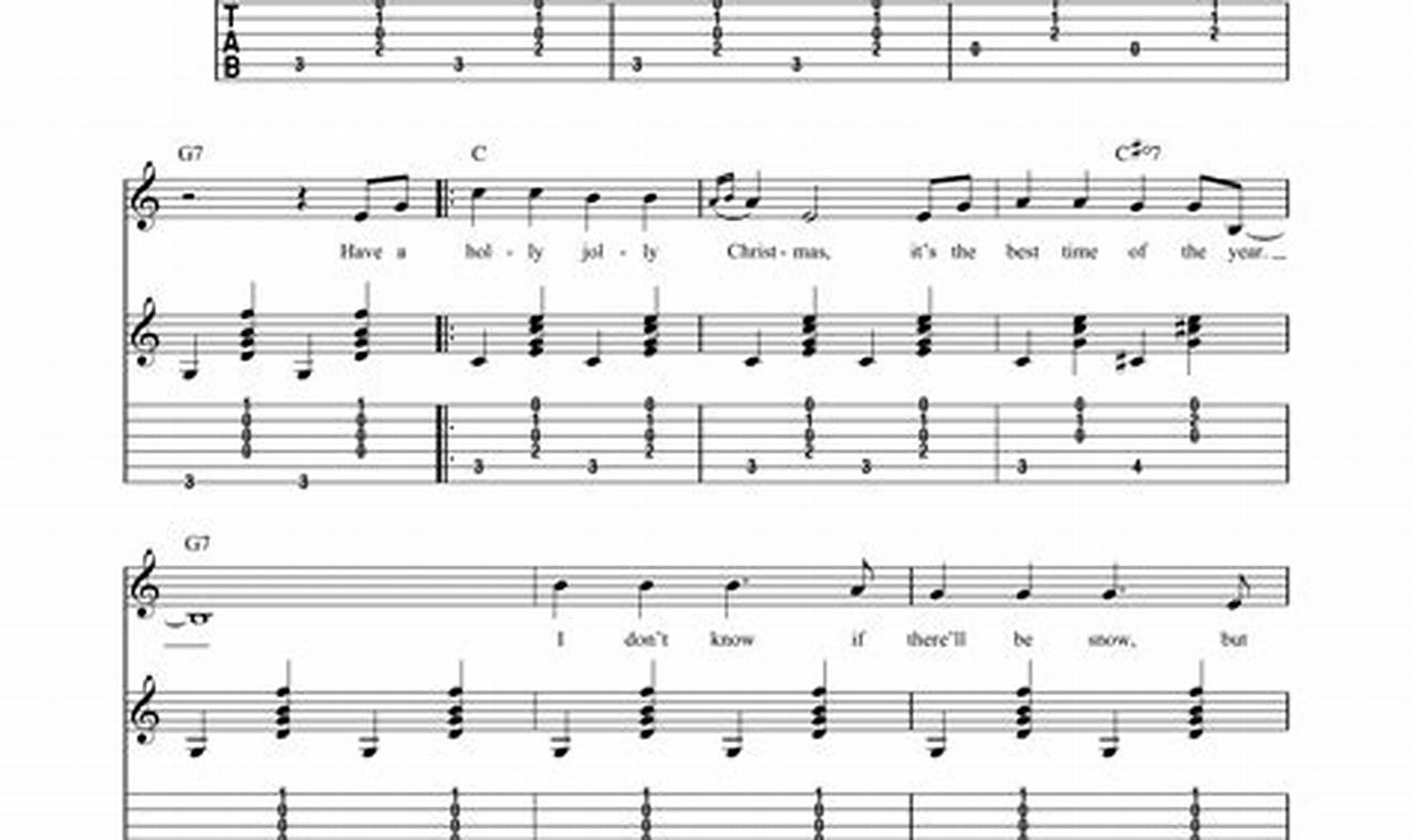 Unveiling the Secrets of Easy Christmas Guitar Tabs: Discoveries That ...