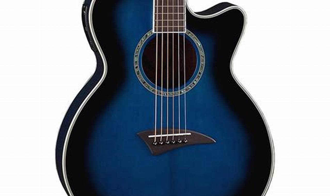 Uncover the Allure of Blue Acoustic Electric Guitars: A Journey of ...
