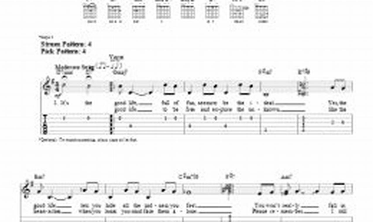 Unveiling "The Good Life" Guitar Tab: Discover Hidden Gems and Elevate ...