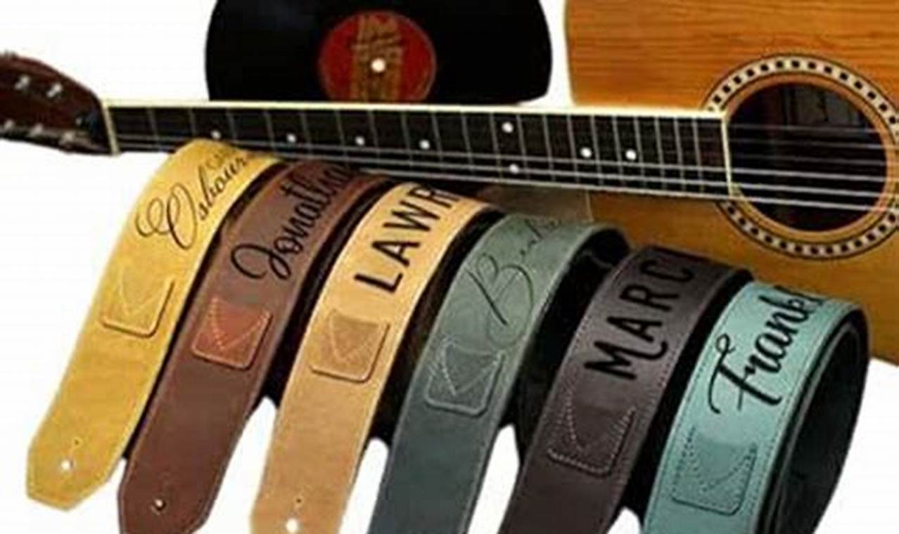 Discover the Ultimate Guide to Personalized Leather Guitar Straps with Name