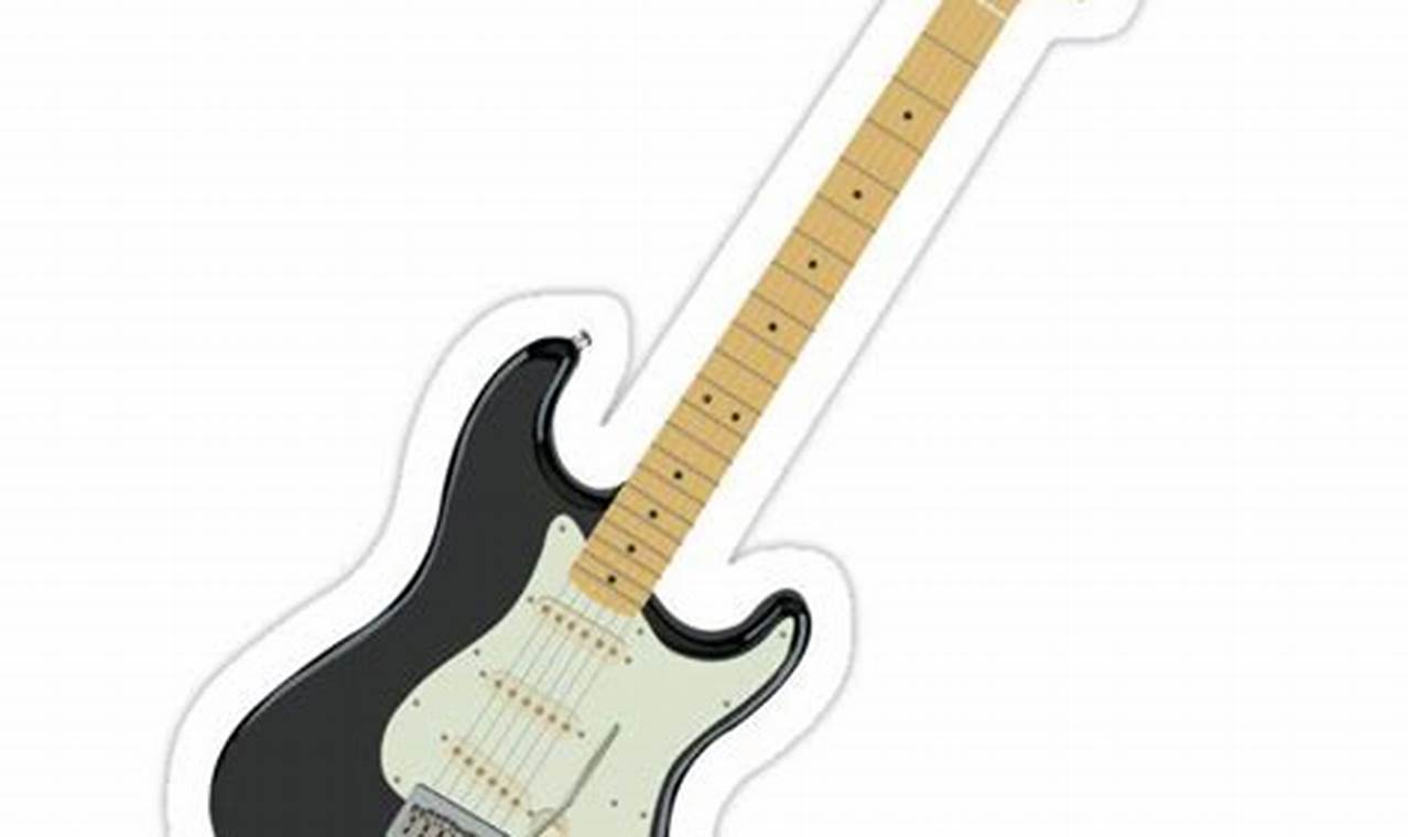 Unleash Your Electric Guitar's Inner Glow with Alluring Stickers